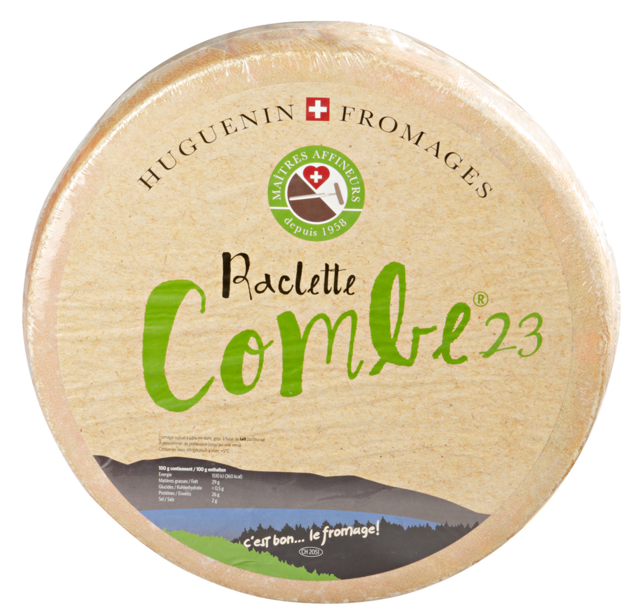 Raclette Combe 23 ronde env. 5.2 kg, kg