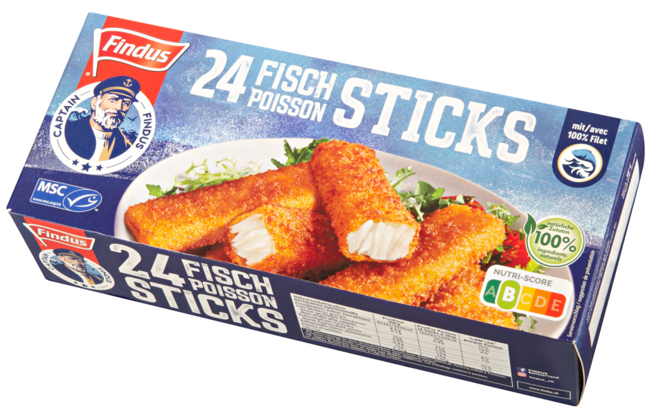 Sticks de colin, MSC, Findus, d'Alaska, 24 x 30 g