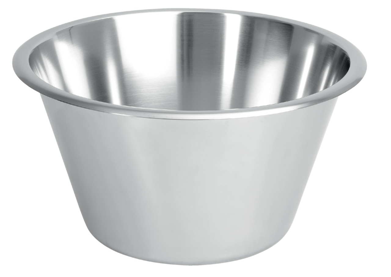 Bassine conique en inox, Ø 34 cm, 8 l, pièce