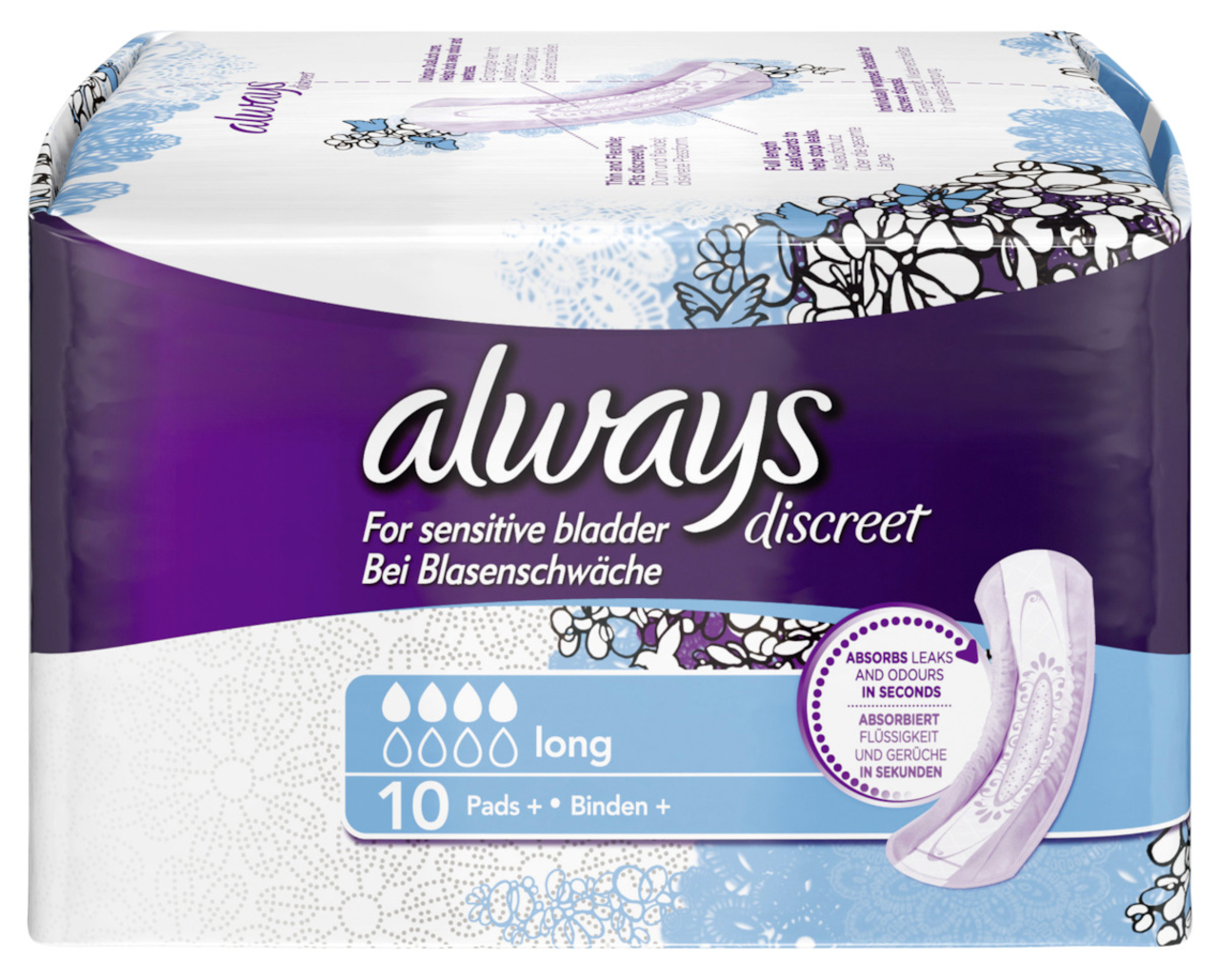 Always Discreet Long 10x, Pack
