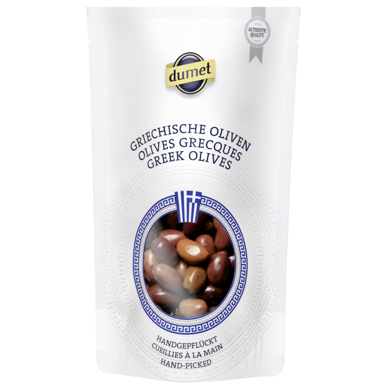 Olives noires kalamata, avec noyaux, Dumet, 600 g