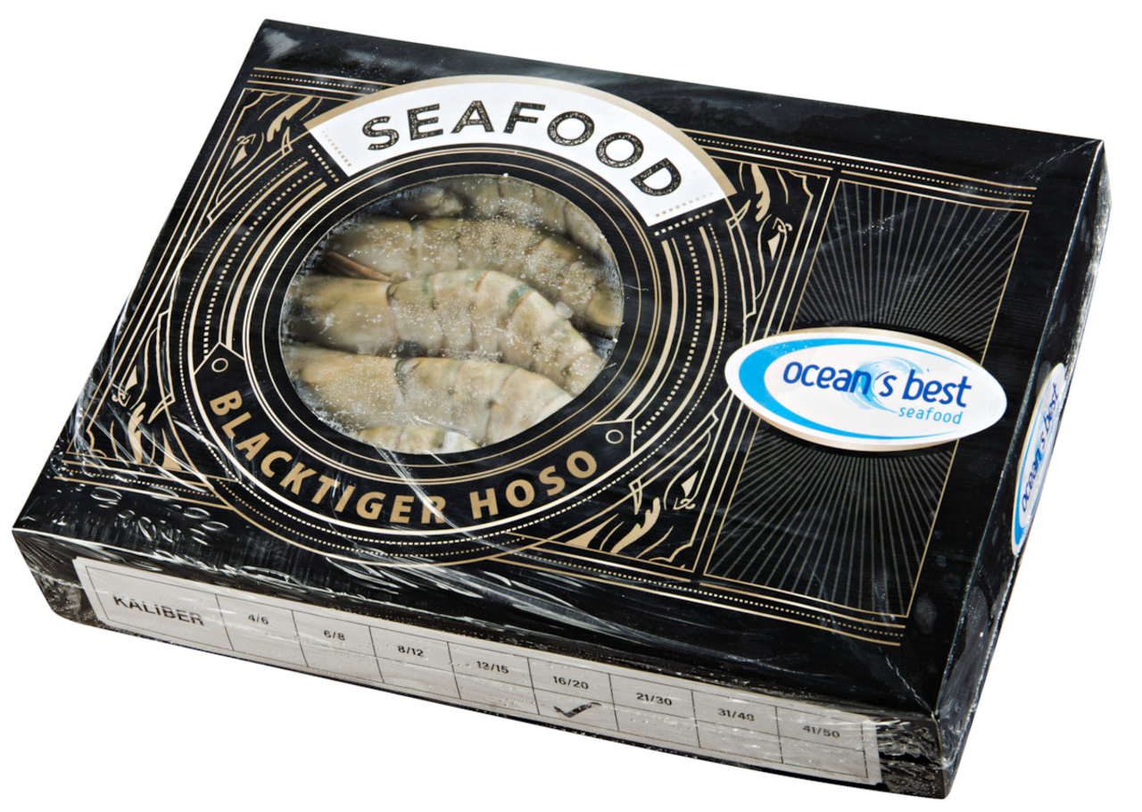 Crevettes Black Tiger, 16-20, Ocean's Best, 1 kg