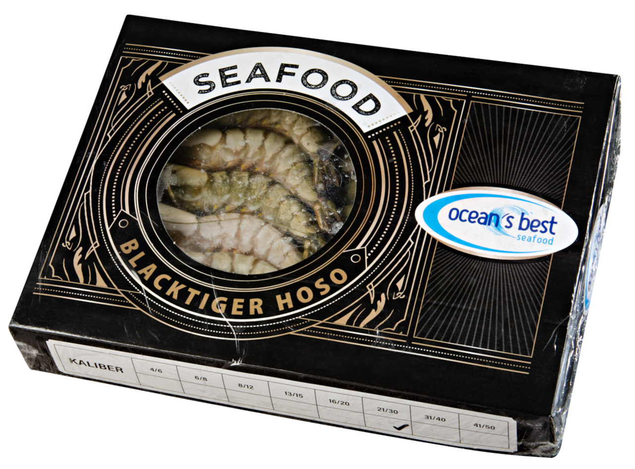 Crevettes Black Tiger, 21-30, Ocean's Best, 1 kg