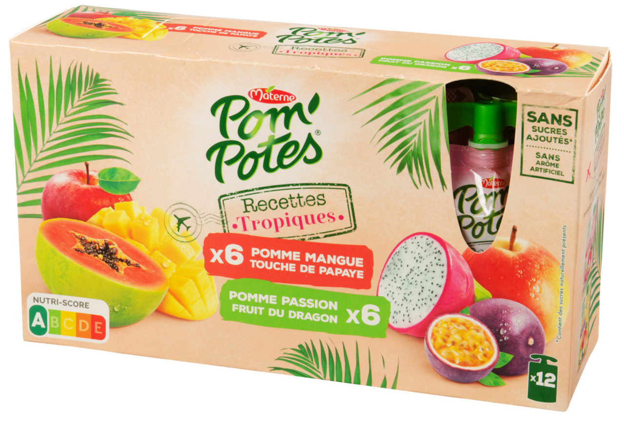 Pom'Potes Costa Rica - São Paulo, Materne, 12 x 90 g