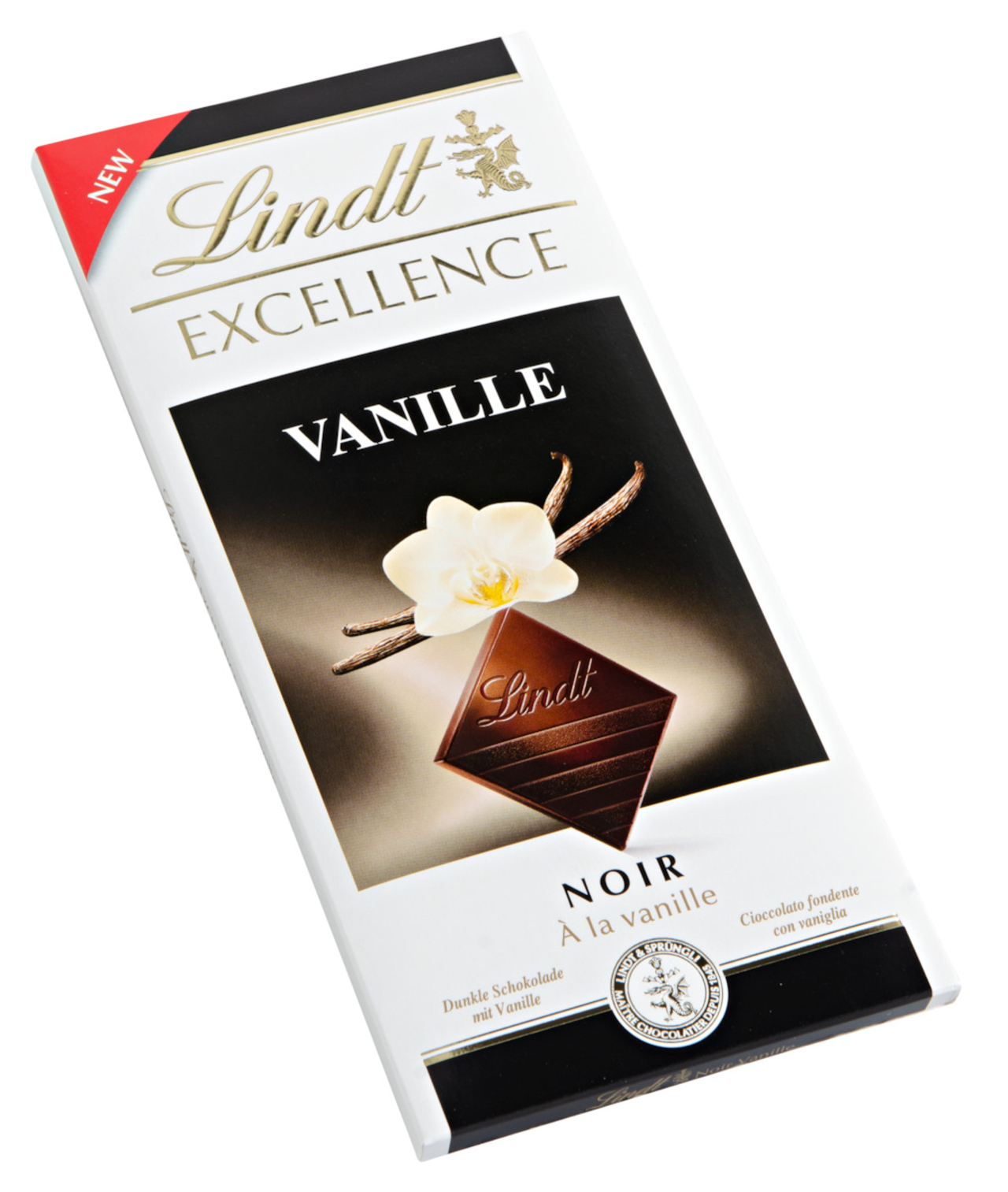 Excellence noir vanille, Lindt, 5 x 100 g