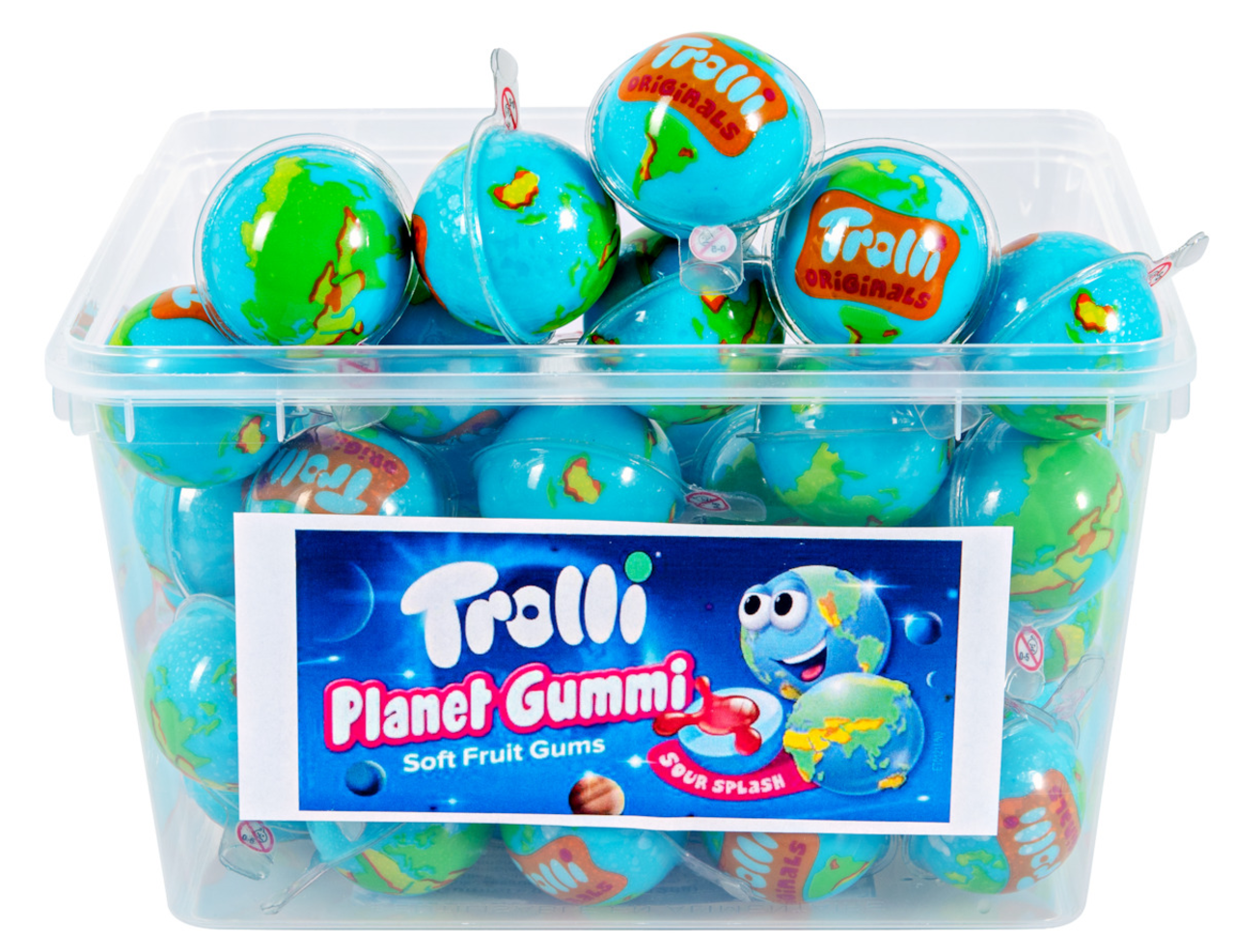 Planet gummi sour splash, Trolli, 60 pièces