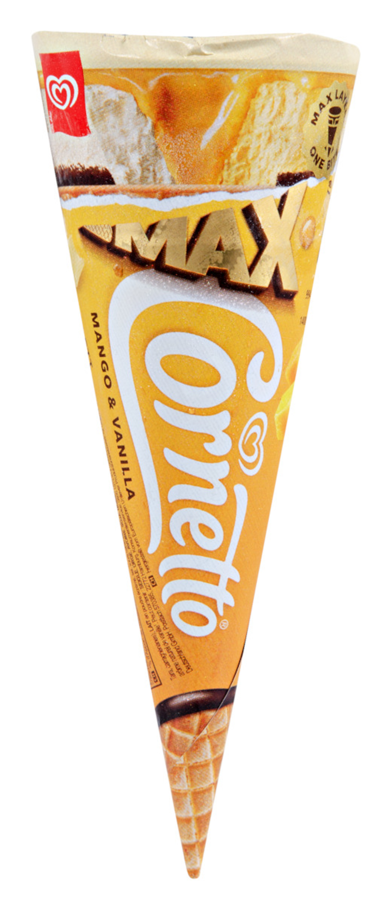 Cornetto max mango & vanilla, Lusso, 24 x 115 ml