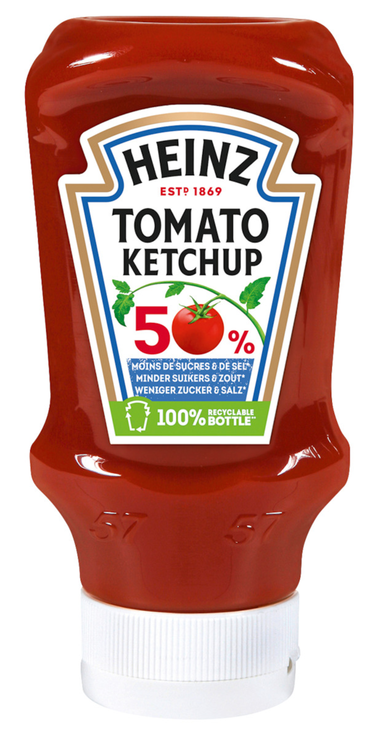 Tomato ketchup, light, Heinz, 2 x 500 g