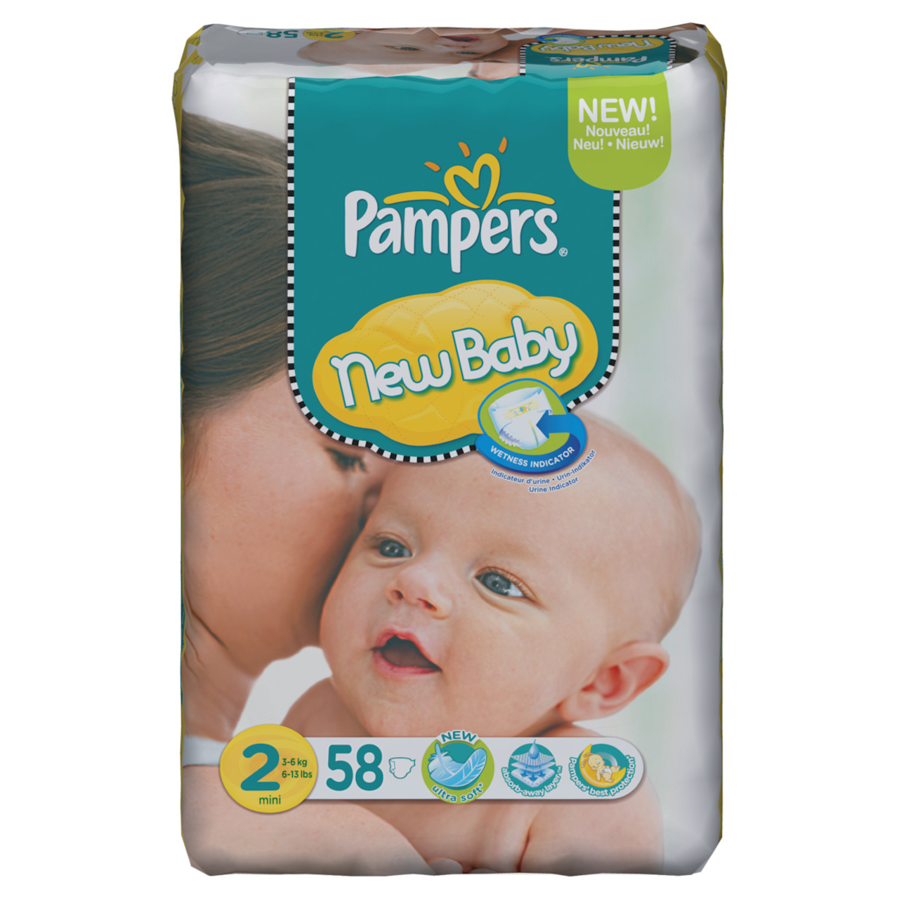 Pampers Premium 2 New Baby Mini 4-8 kg, paquet