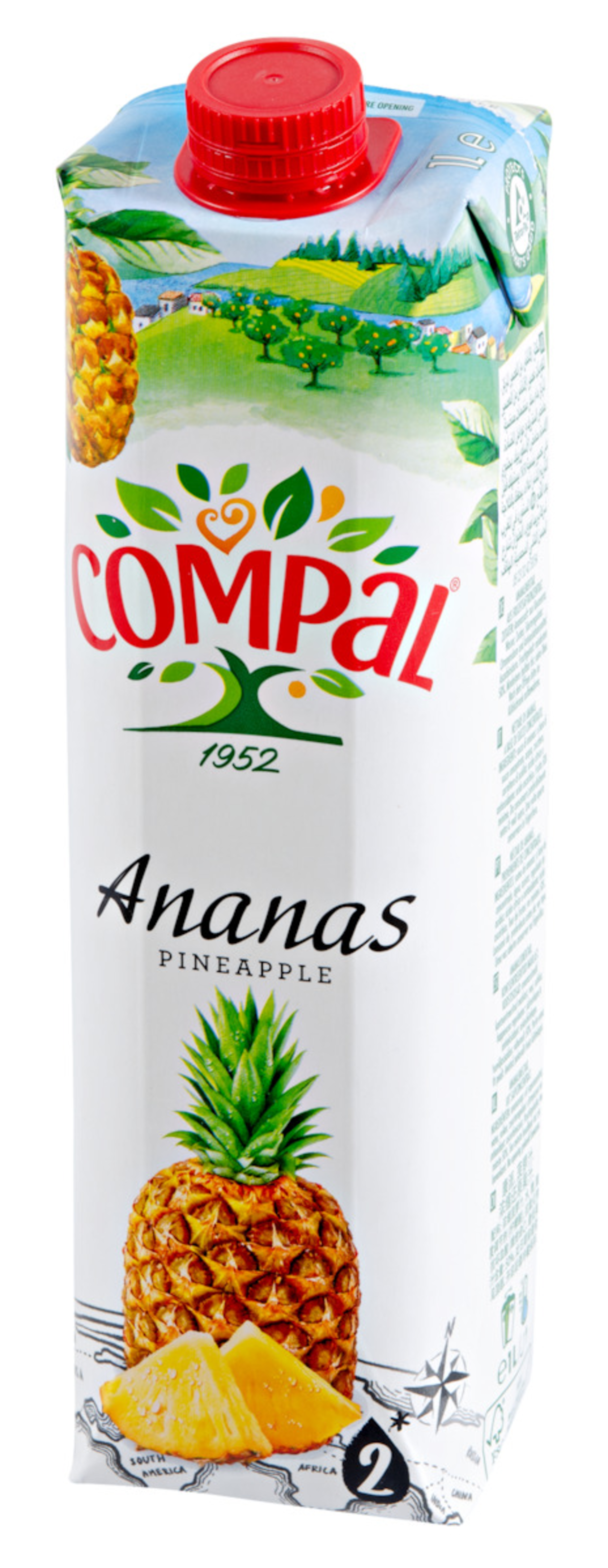 Compal Ananas-Nektar, 3 x 1 l