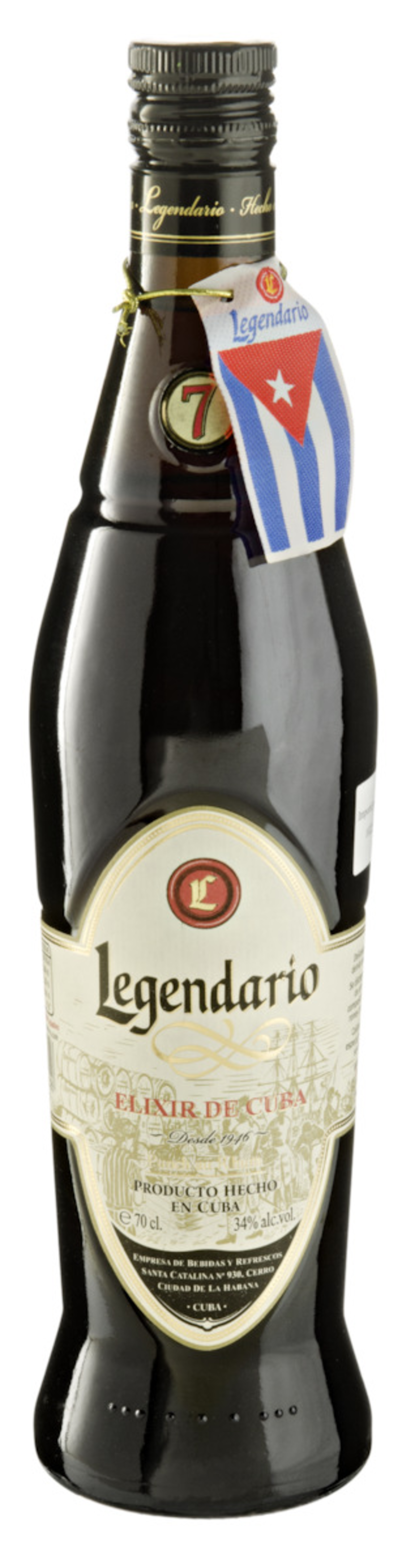Legendario Elixir de Cuba 7 años 34% vol., 6 x 70 cl