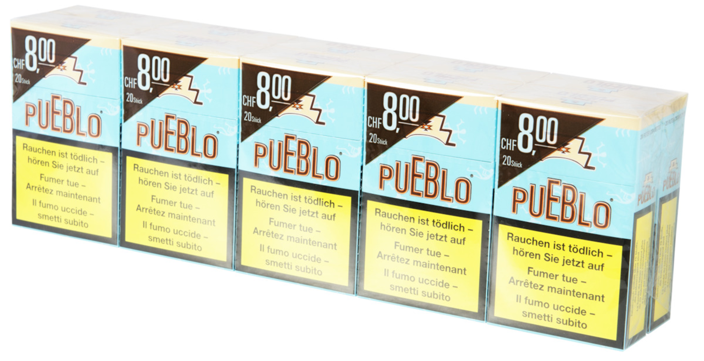 Pueblo Blue Box, cartouche