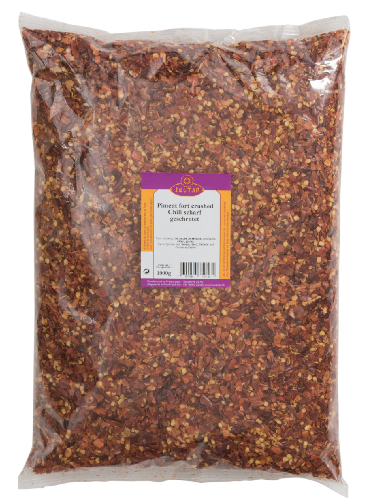 Piment fort, concassé, Sultan, 1 kg