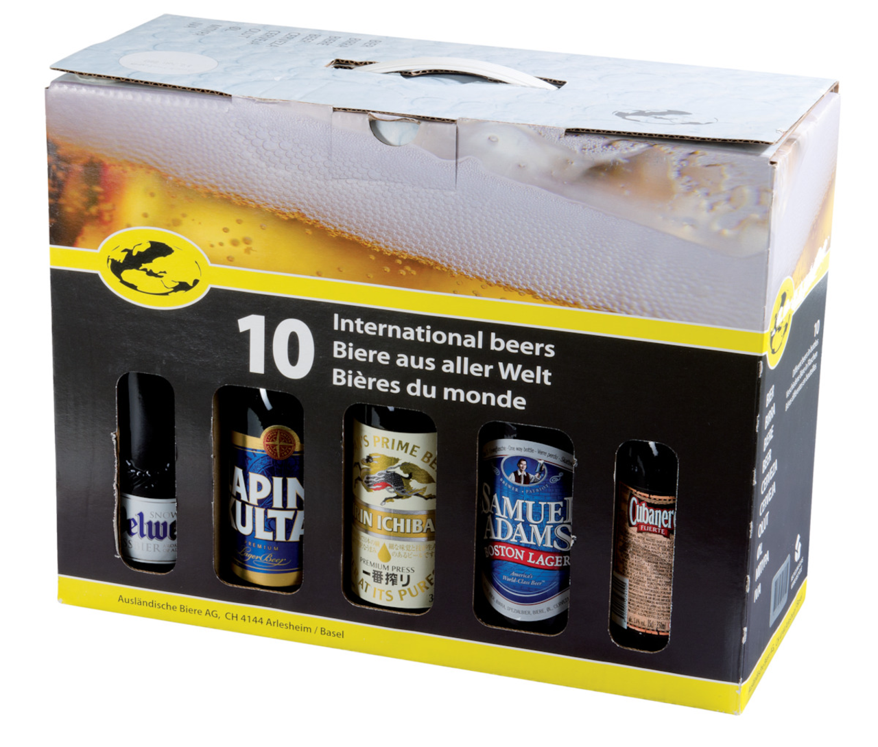 Bier-Sortiment aus aller Welt, 10 x 33 cl