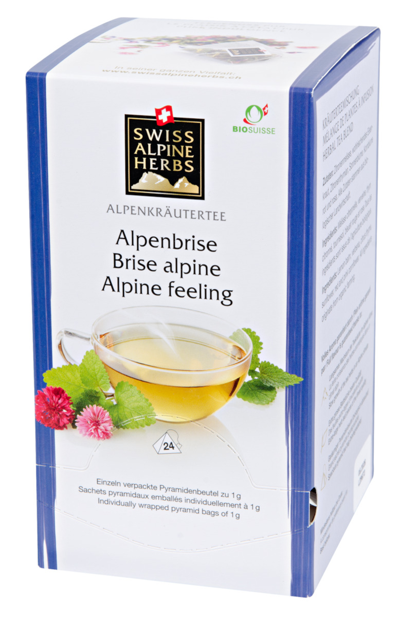 Brise alpine, infusion aux herbes des alpes bio, Swiss Alpine Herbs, 24 ...