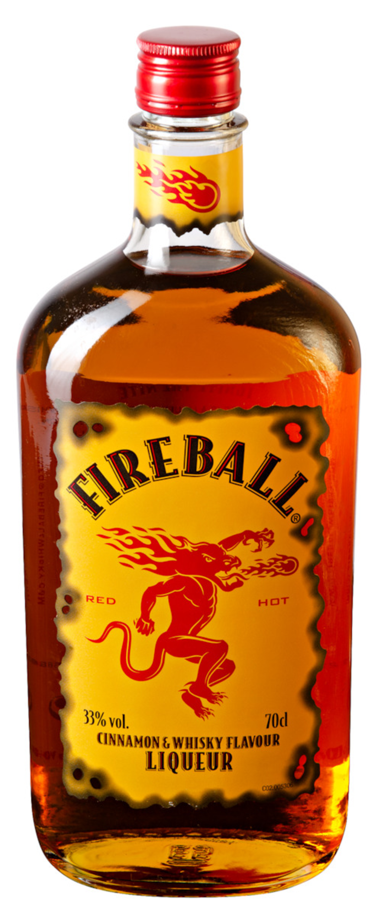 Likör Fireball Cinnamon & Whisky, 33% Vol., 70 cl
