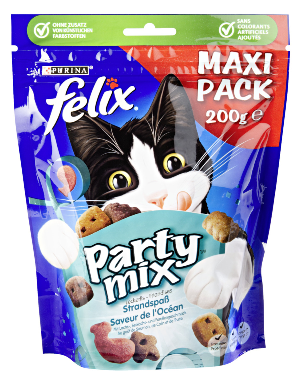 Felix Party Mix Snacks Seaside 200 gr, sachet