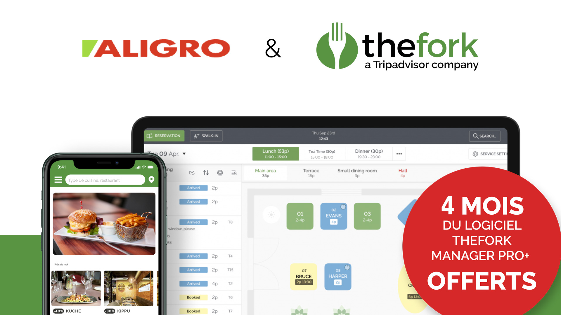 ALIGRO et TheFork poursuivent leur partenariat, permettant à tous les ...