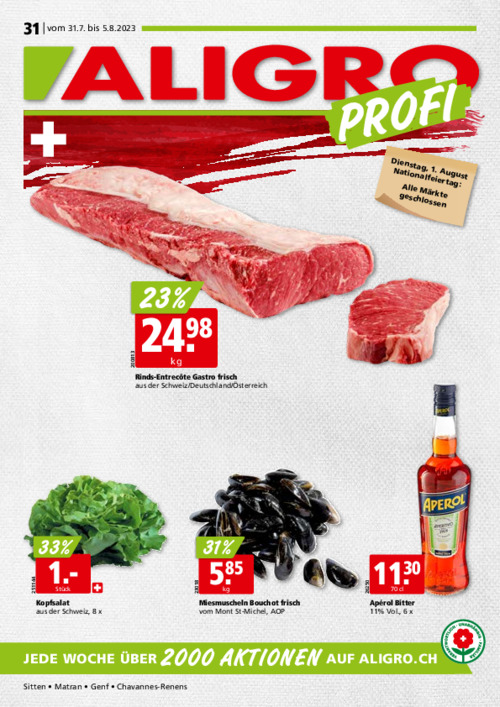 Aligro Gossau Aktionen – Öffnungszeiten, Adresse und Kontakt unserer 14 ...