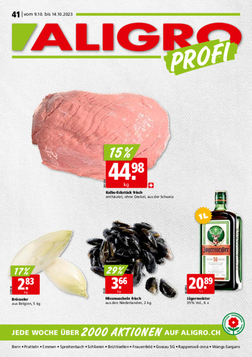 ALIGRO Aktionen Prospekte, Preisliste und Dokumente